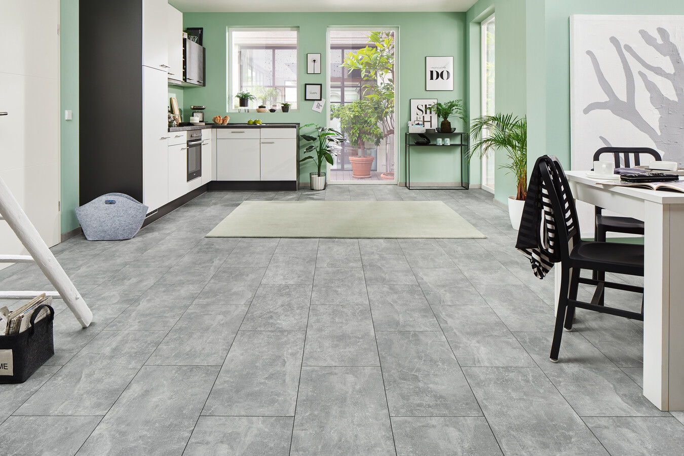Stone look laminate flooring | LOGOCLIC®